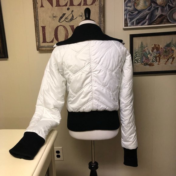 MKM Designs | Jackets & Coats | Mkm White And Black Jacket | Poshmark